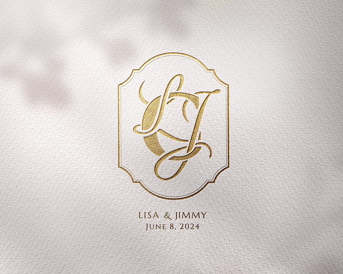 Royal Wedding Monogram Logo, Three Letters Monogram Design, Royal Logo ...