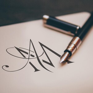 2 Letters Monogram AM • Am Logo • INSTANT Download • AM Wedding ...