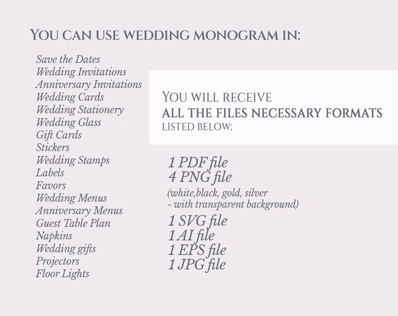 Two Letters Logo Monogram With Flowers Wedding Monogram Logo - Etsy