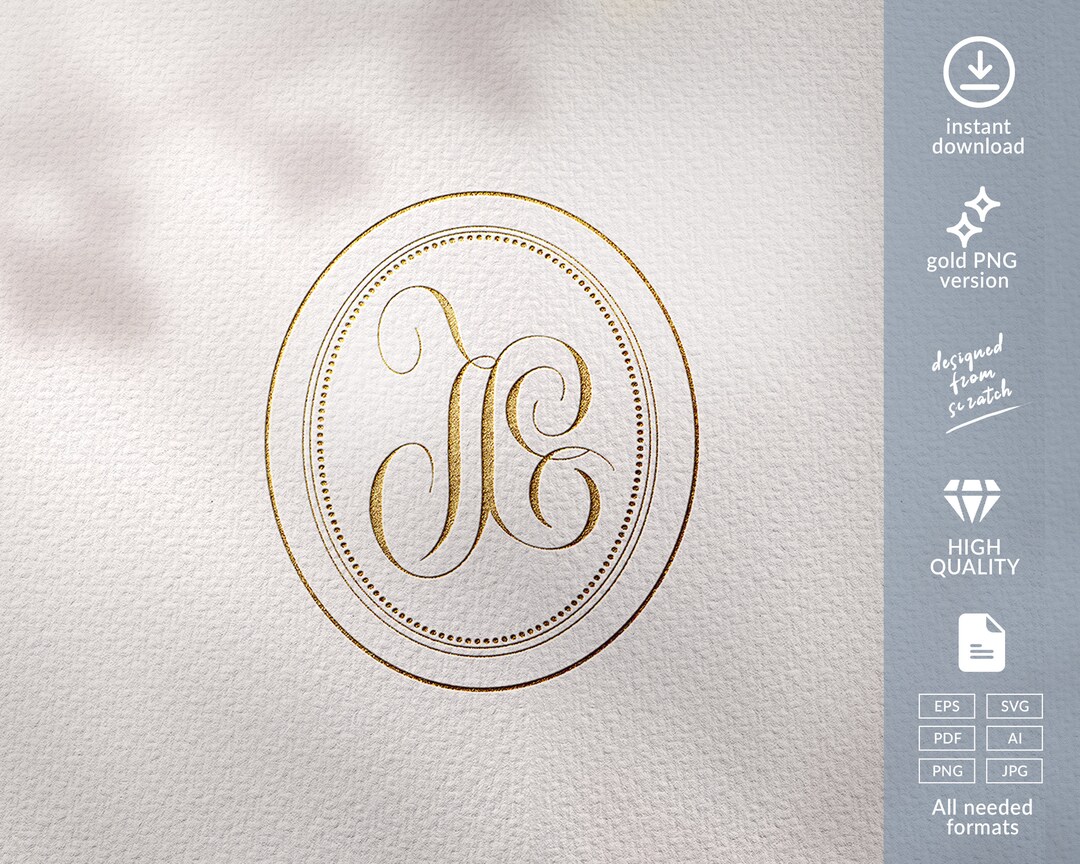 2 Letters Monogram JC • Jc Logo • INSTANT Download • JC Wedding ...
