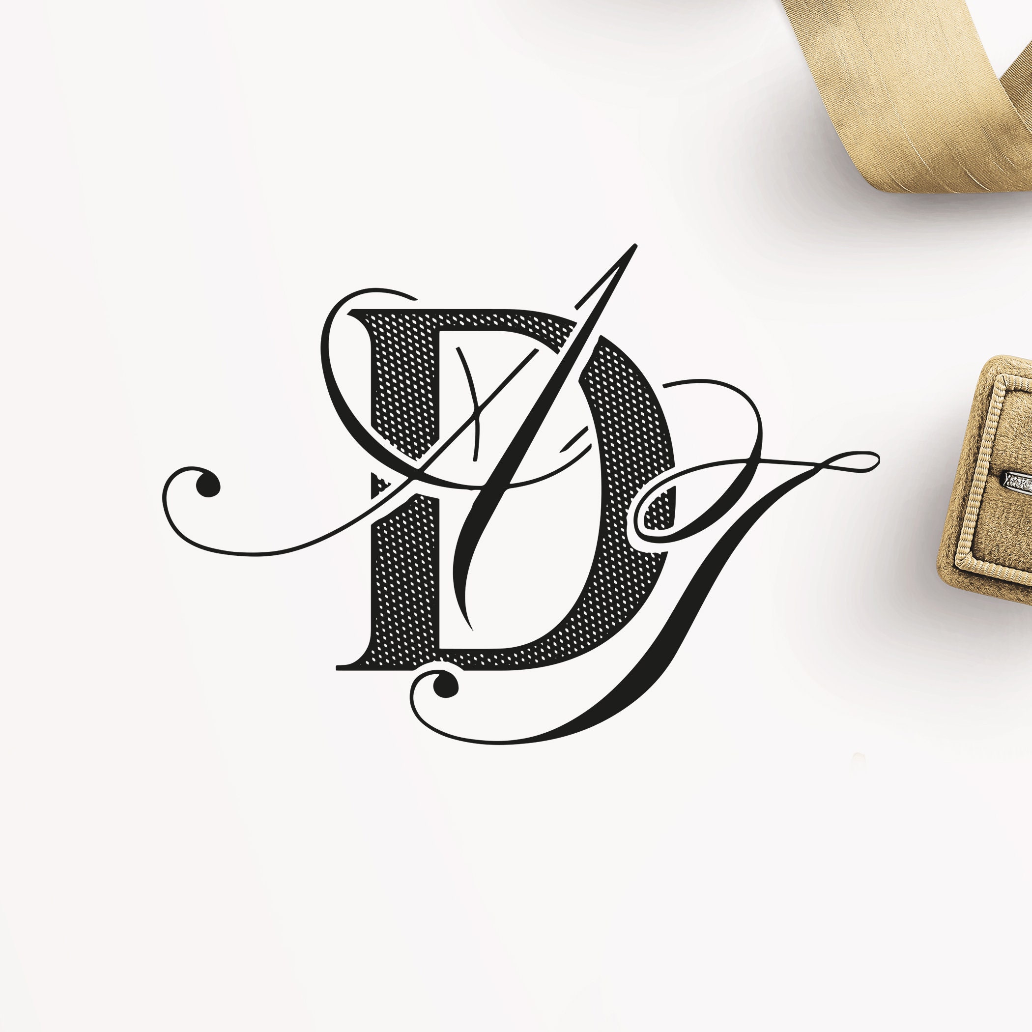 3 Letters Monogram Digital Download Three Letters Wedding - Etsy