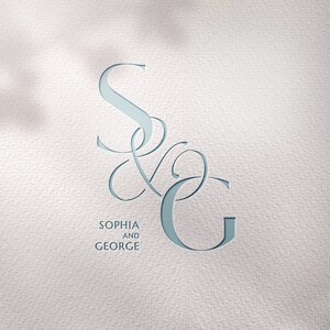 Modern Wedding Monogram Digital Download, SVG, Wedding Logo Design ...