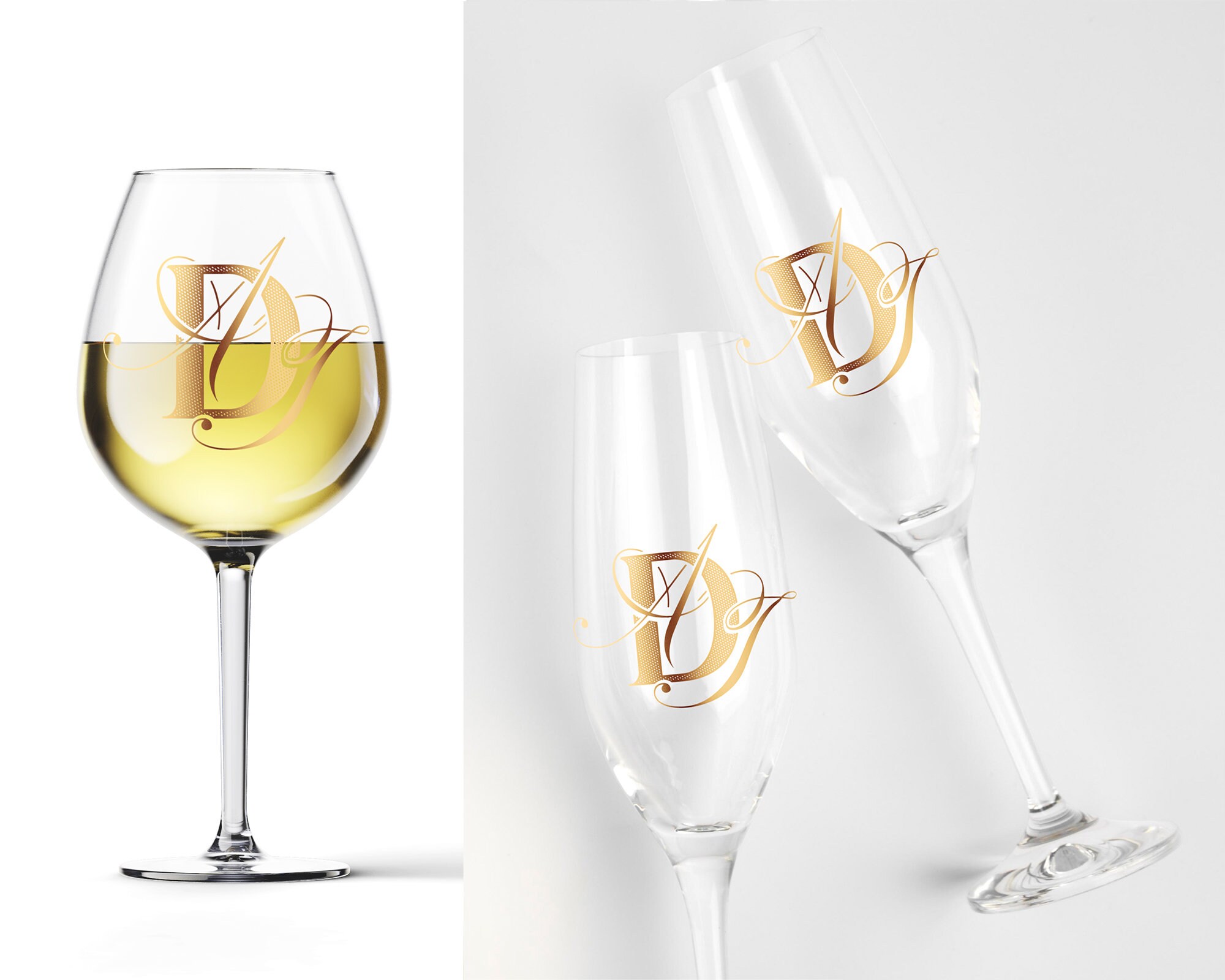 3 Letters Monogram Digital Download Three Letters Wedding - Etsy