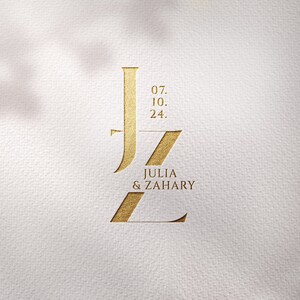 Minimalistic Wedding Monogram, Two Letters Logo, Wedding Monogram ...