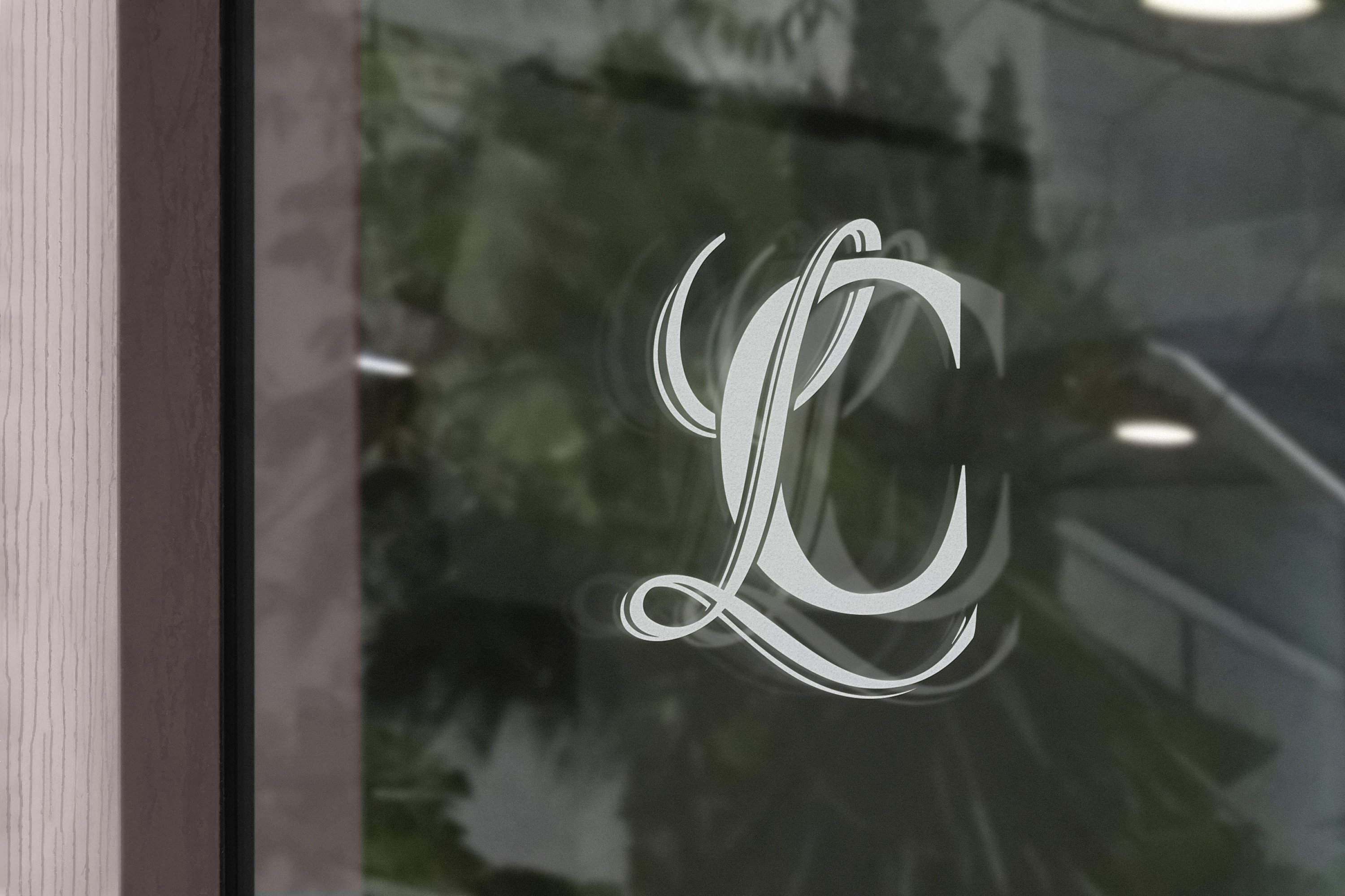 2 Letters Monogram LC Lc Logo INSTANT Download LC Wedding Monogram ...