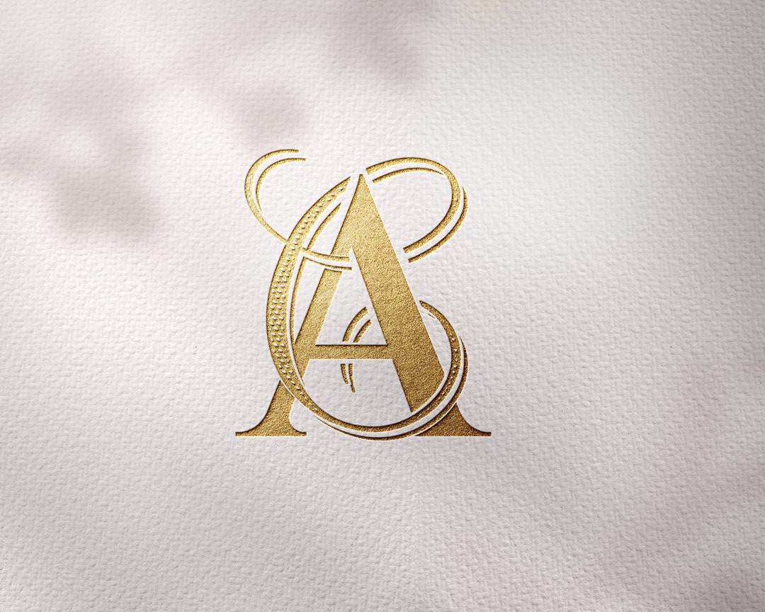 Modern Monogram Logo, Beautiful Two Letters Logo, Minimalist Wedding ...