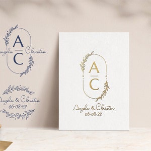 WEDDING Monogram Set, Monogram Logo Set, Wedding Logo, Wedding Monogram ...
