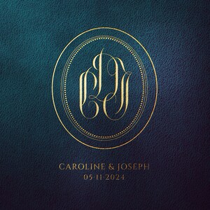 Royal Wedding Monogram, Three Letters Monogram Logo, Royal Logo, SVG ...