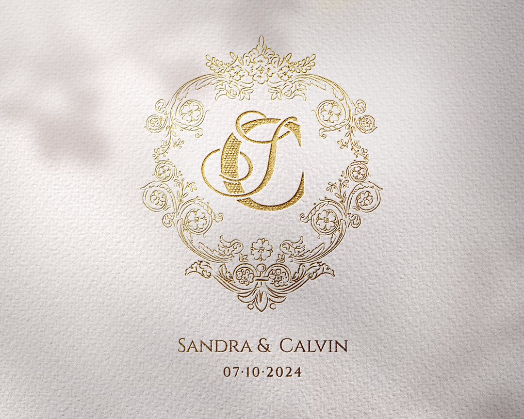 Luxury Wedding Monogram, Royal Wedding Monogram Digital Download, Classic Monogram Design ...