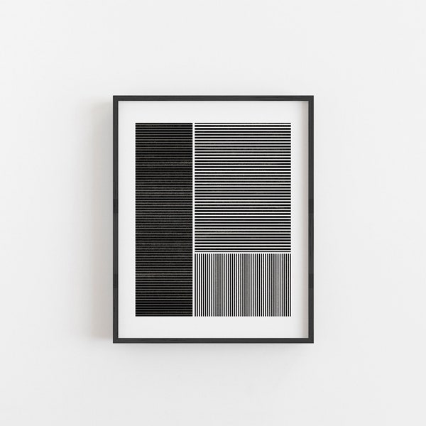 Geometric Block Print Set, Geometric Art, Neutral Colors, Beige and ...