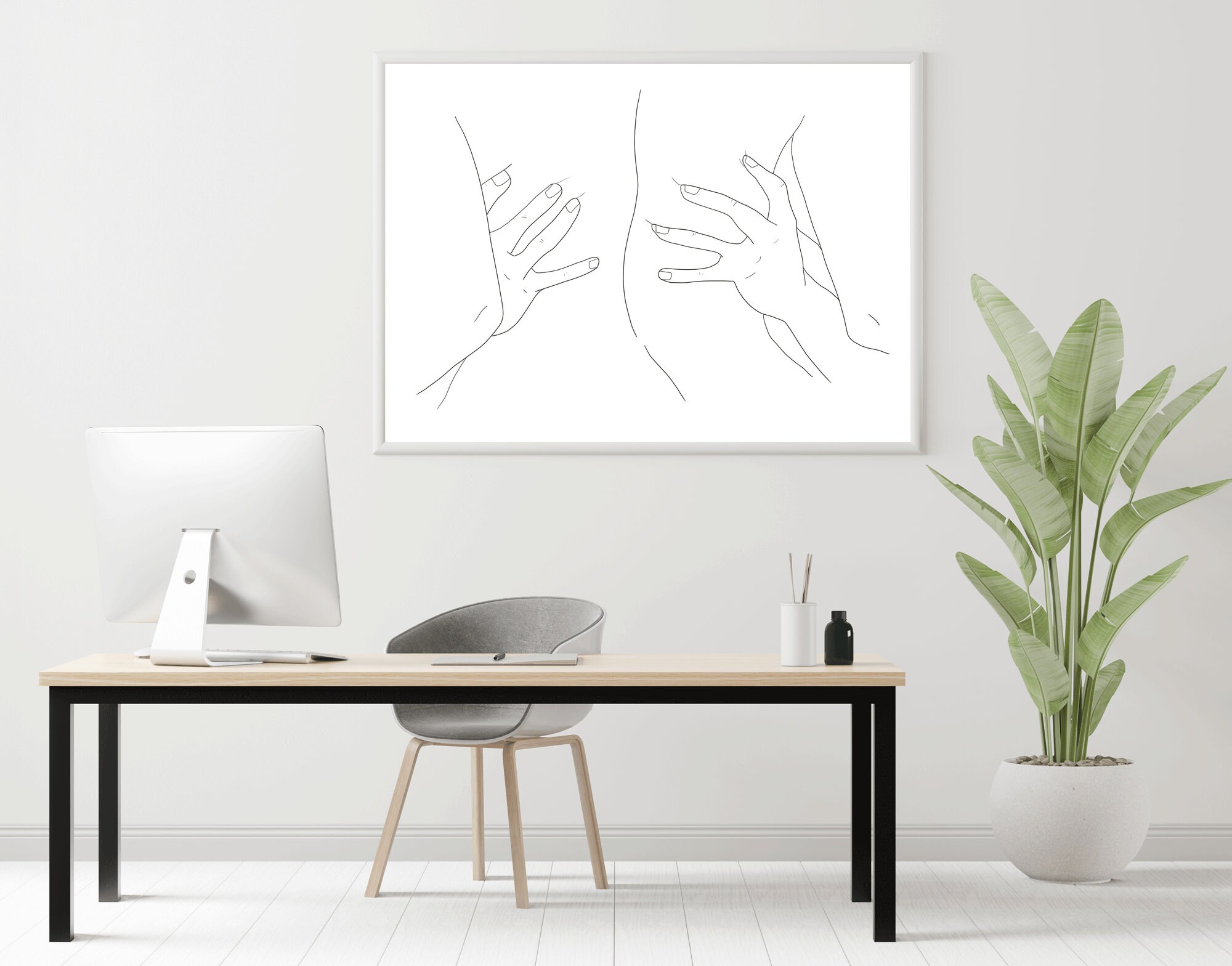Abstract Couple Line Art Romantic Poster Couple One Line Art Body ...