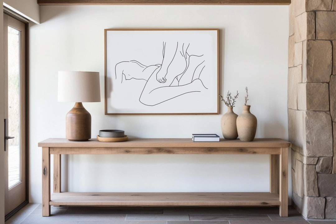 Line Art for Playful Couples MISSIONARY Intimate Art, Romantic Wall Art ...