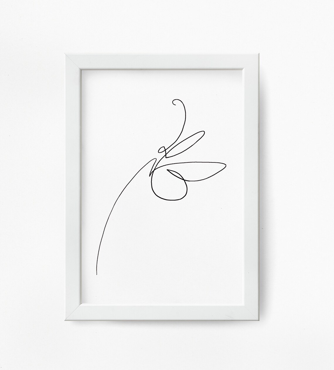 Butterfly Line Art | Abstract Butterfly Wall Art, Line Art Print ...
