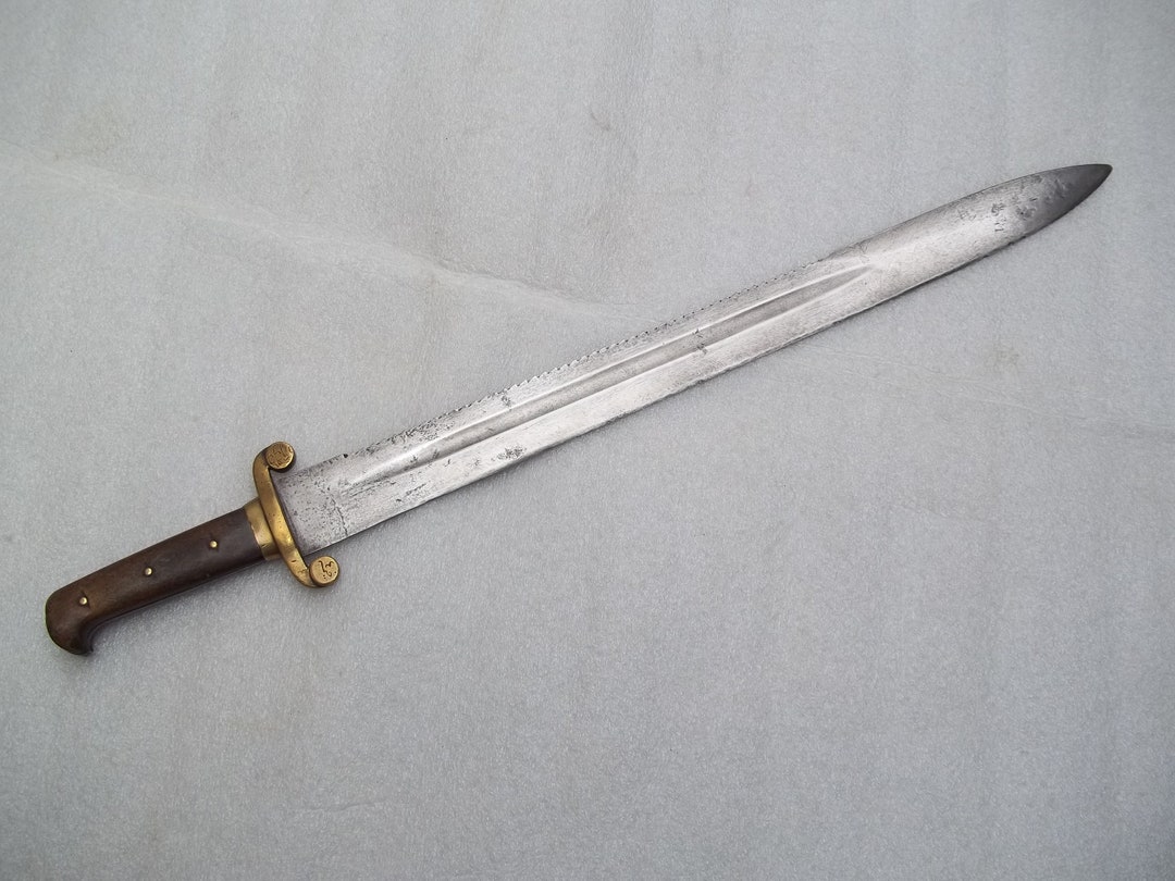Antique 19th Century Austrian Sawback Pioneer Sword - Etsy