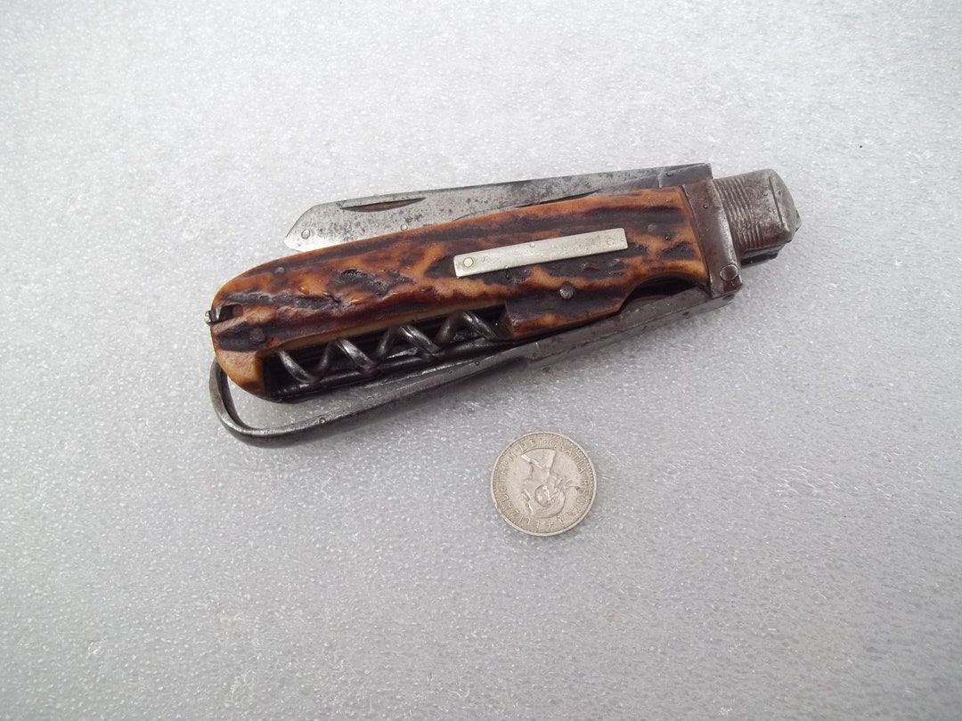 Antique Jonathan Crookes Multi-blade Penknife - Etsy