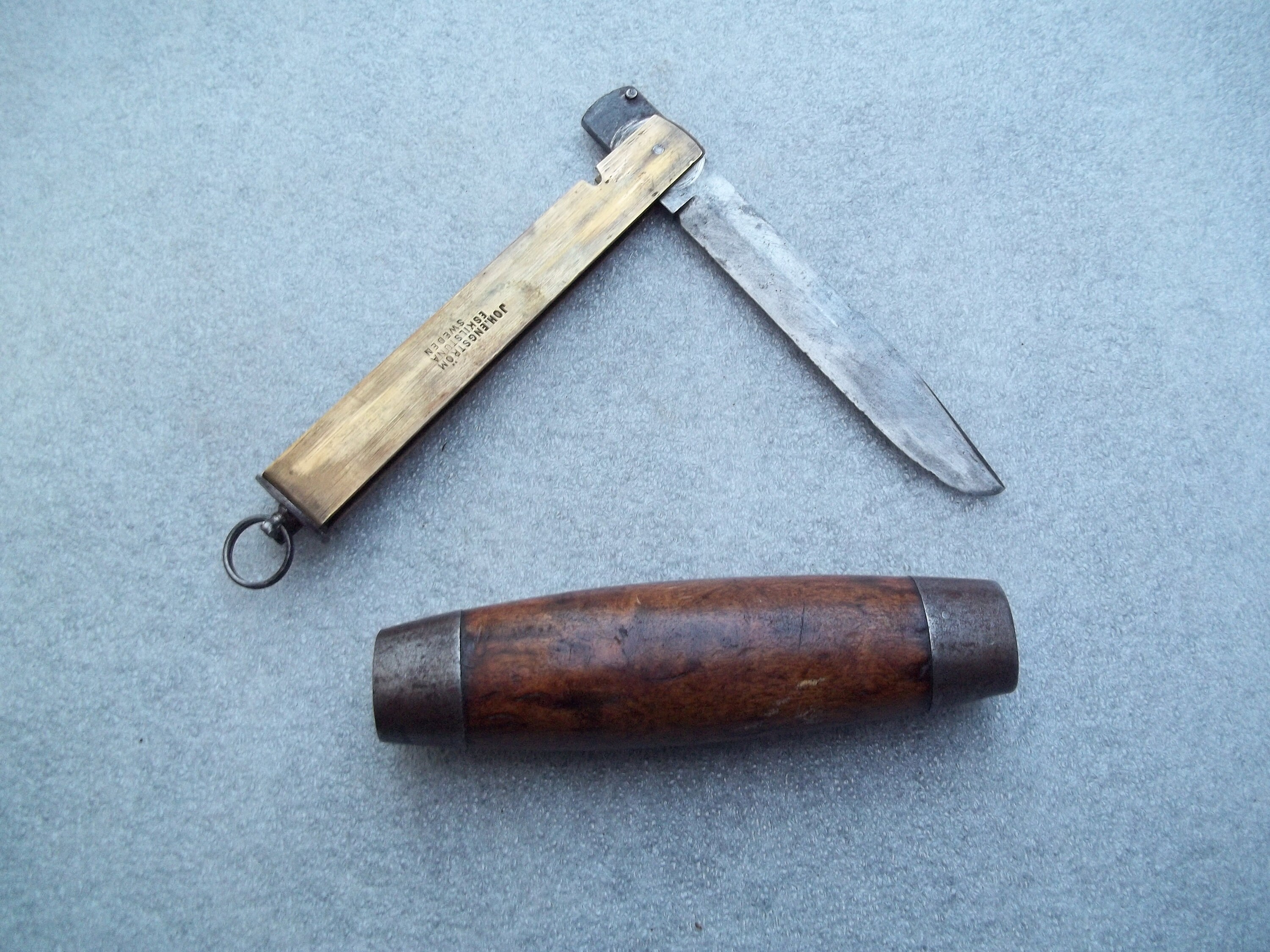 Large Antique Engstrom Barrel Knife - Etsy