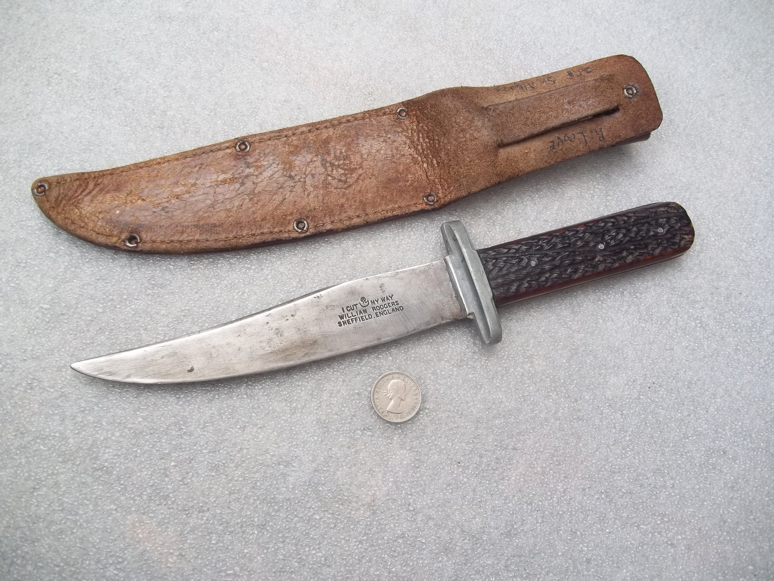 Antique William Rodgers Hunting Knife - Etsy