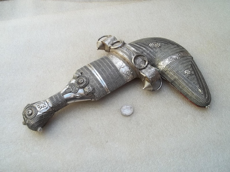 Vintage Silver Omani Presentation Khanjar - Etsy