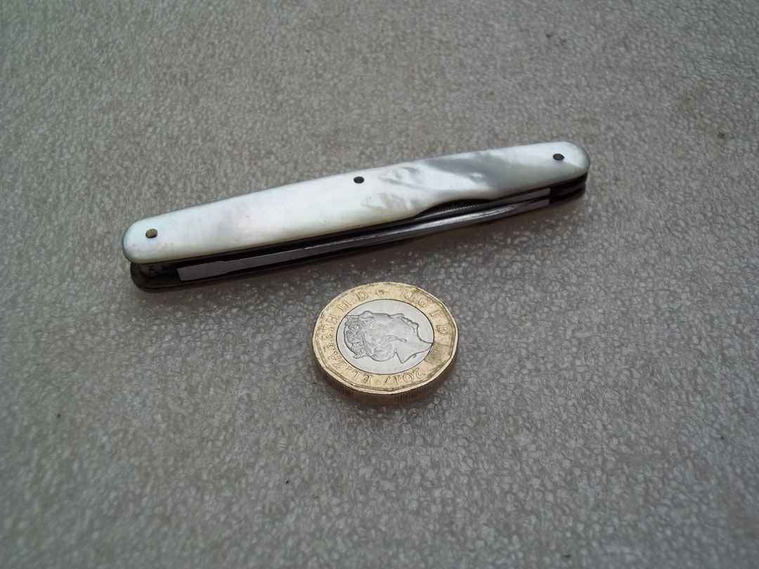 Vintage Slater Mother of Pearl Penknife - Etsy