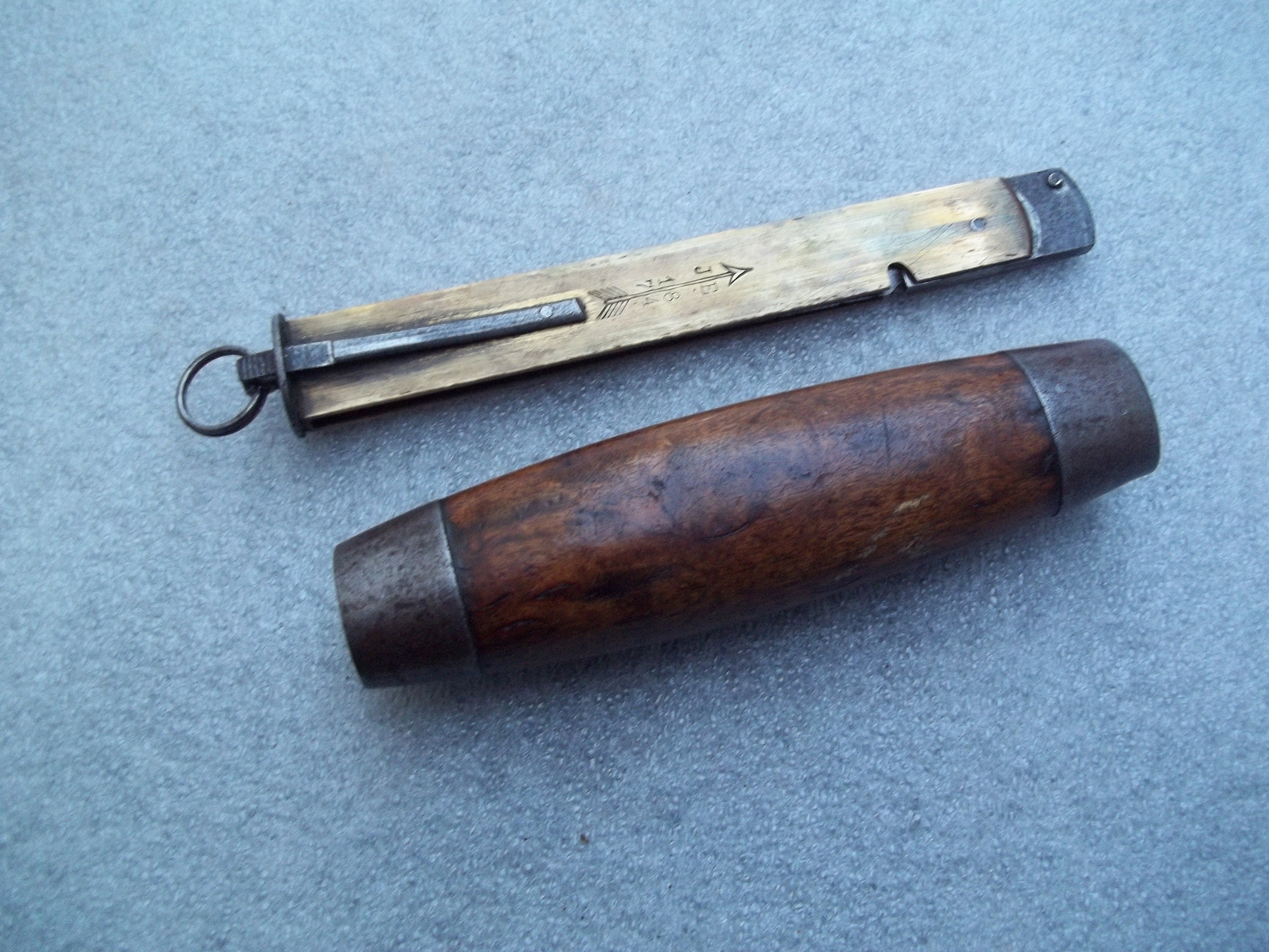 Large Antique Engstrom Barrel Knife - Etsy