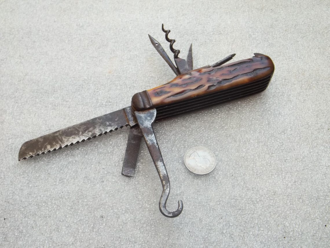 Antique Robinson Multi-blade Penknife for Repair - Etsy