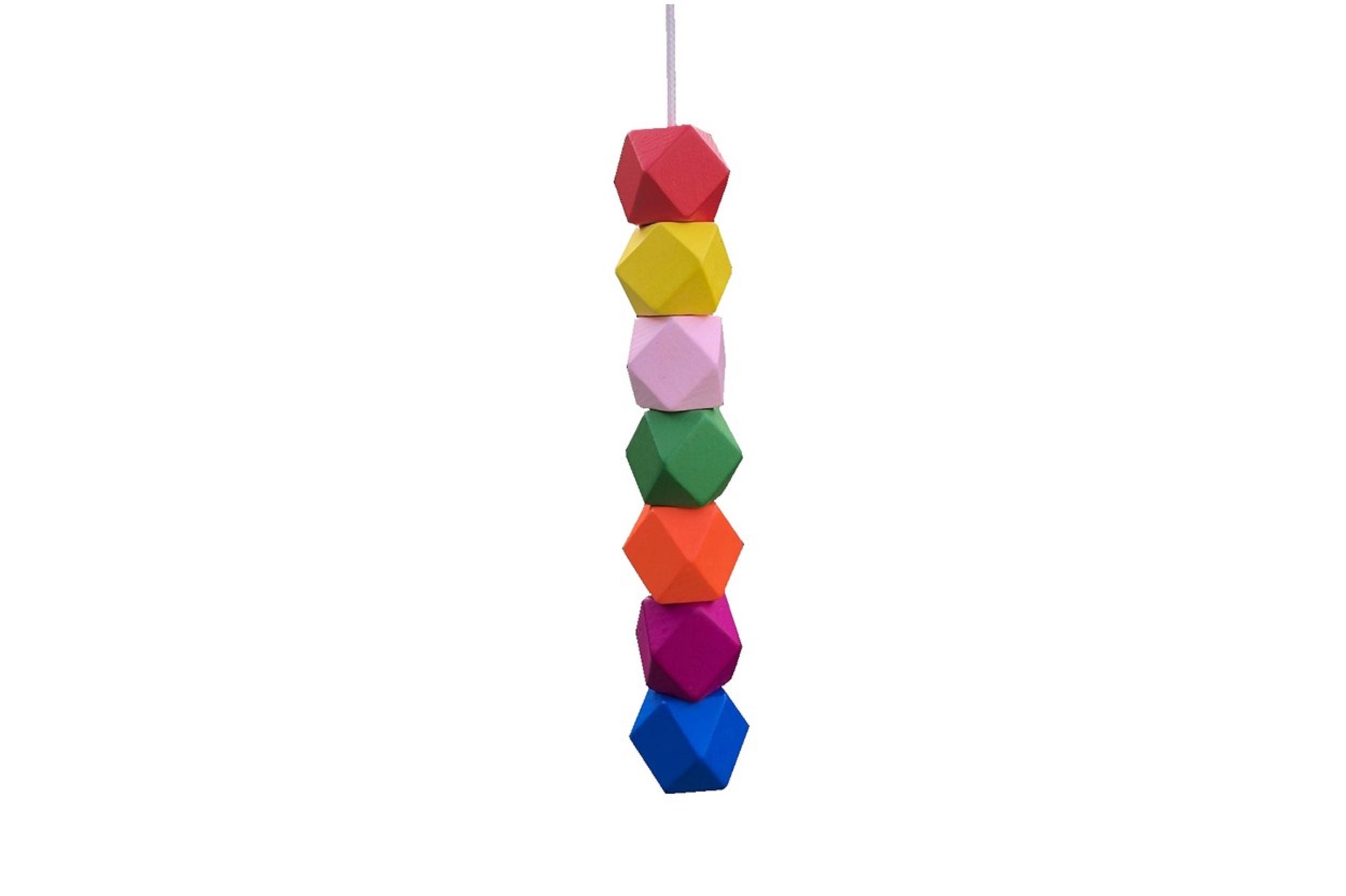 Wooden Rainbow Bead Light Pull - Etsy UK