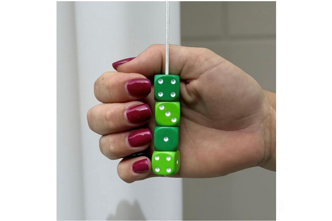 Mixed Green Dice Light Pull Handle With Cord & Connector - Etsy