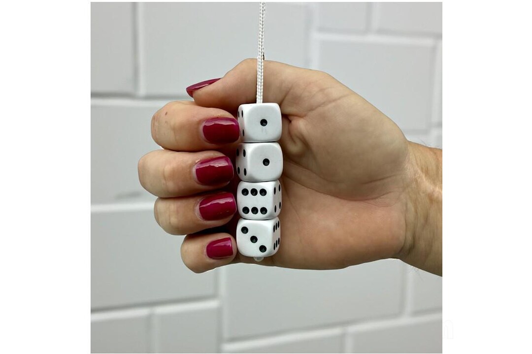 White Dice Light Pull Handle With Cord & Connector - Etsy
