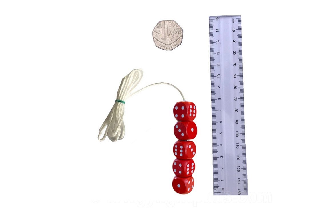 Red Wooden Dice Light Pull Handle With Cord & Connector - Etsy