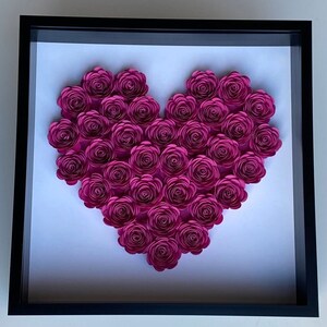 Heart Flower Shadow Box - Etsy
