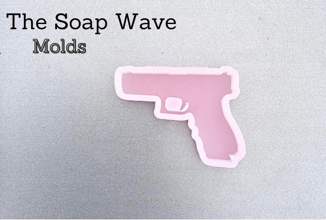 Hand Gun / Pistol Silicone Mold - Freshie Molds, Resin , Vent Clip ...