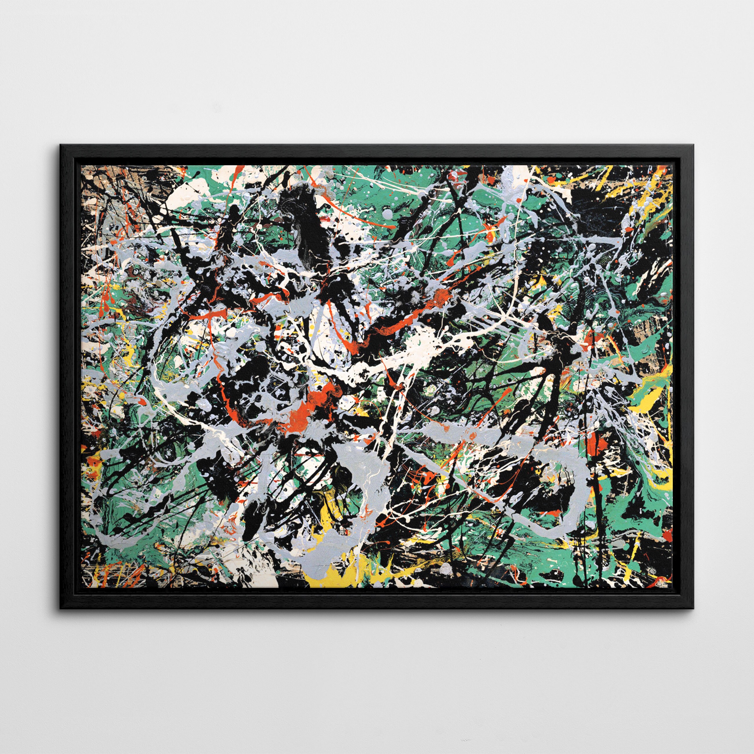 CANVAS ART Jackson Pollock Drip Reproduction Modern Painting - Etsy UK
