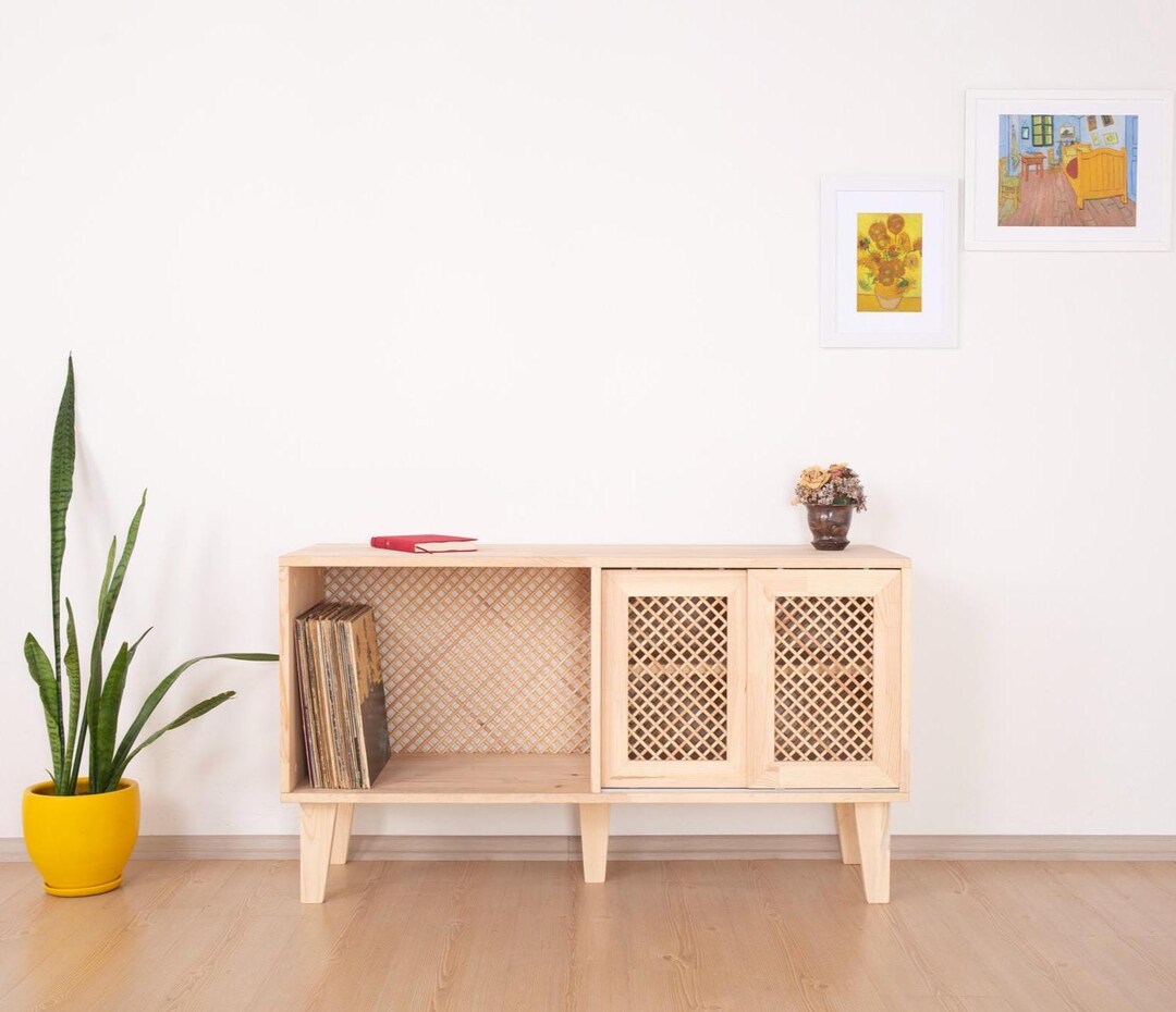 Vinyl Storage Unit, Sliding Doors - Etsy