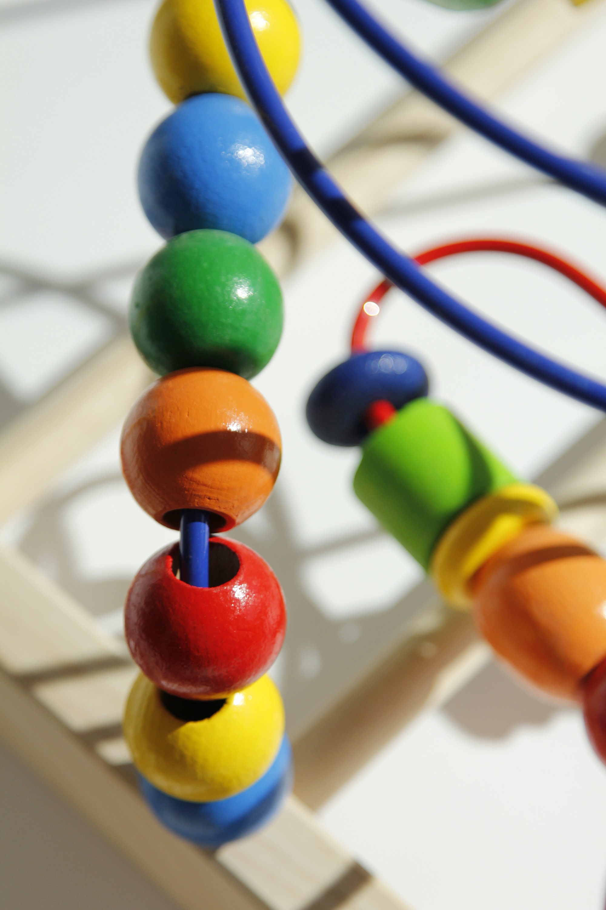 TRE | Bead Roller Coaster, Educational Montessori Toy, Wood Beads Maze ...