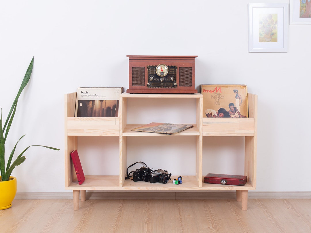 Vinylplate, All-open Record Storage Area, Receiver and Amp Shelving ...