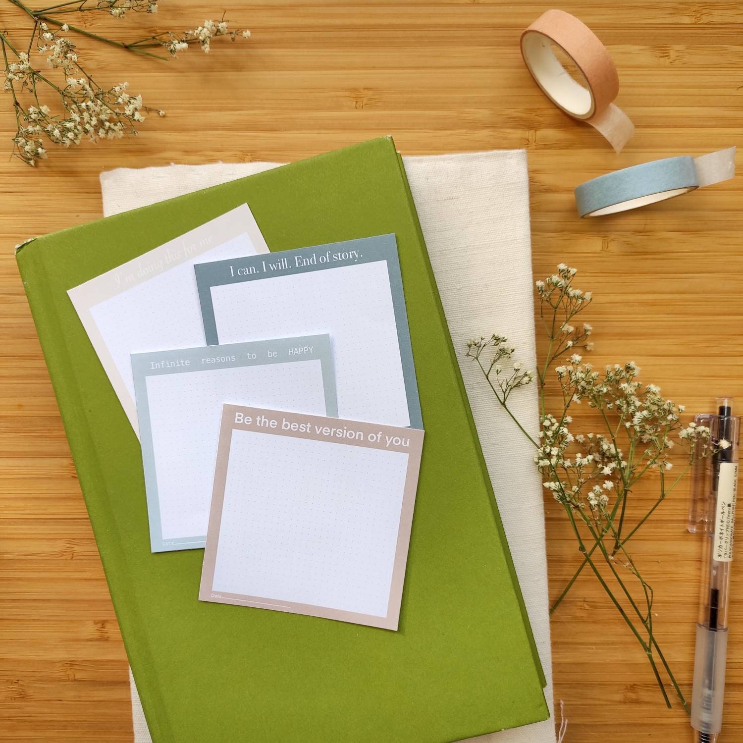 8 Blätter motivierende Memo / süße Notiz / Notiz Pad / | Etsy