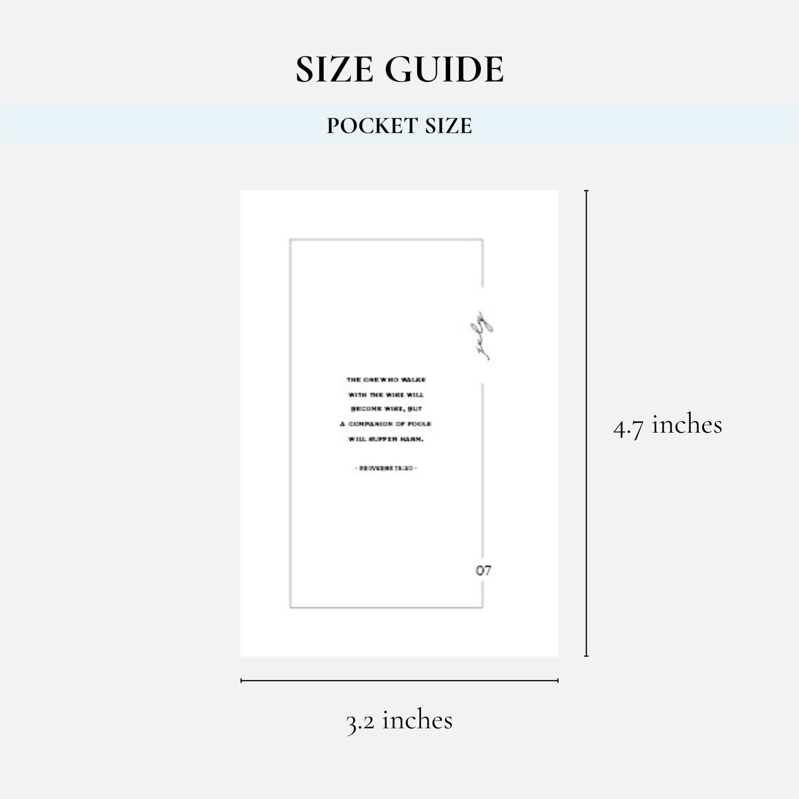 Bible Verse Monthly Dashboards - Pocket Size - Etsy