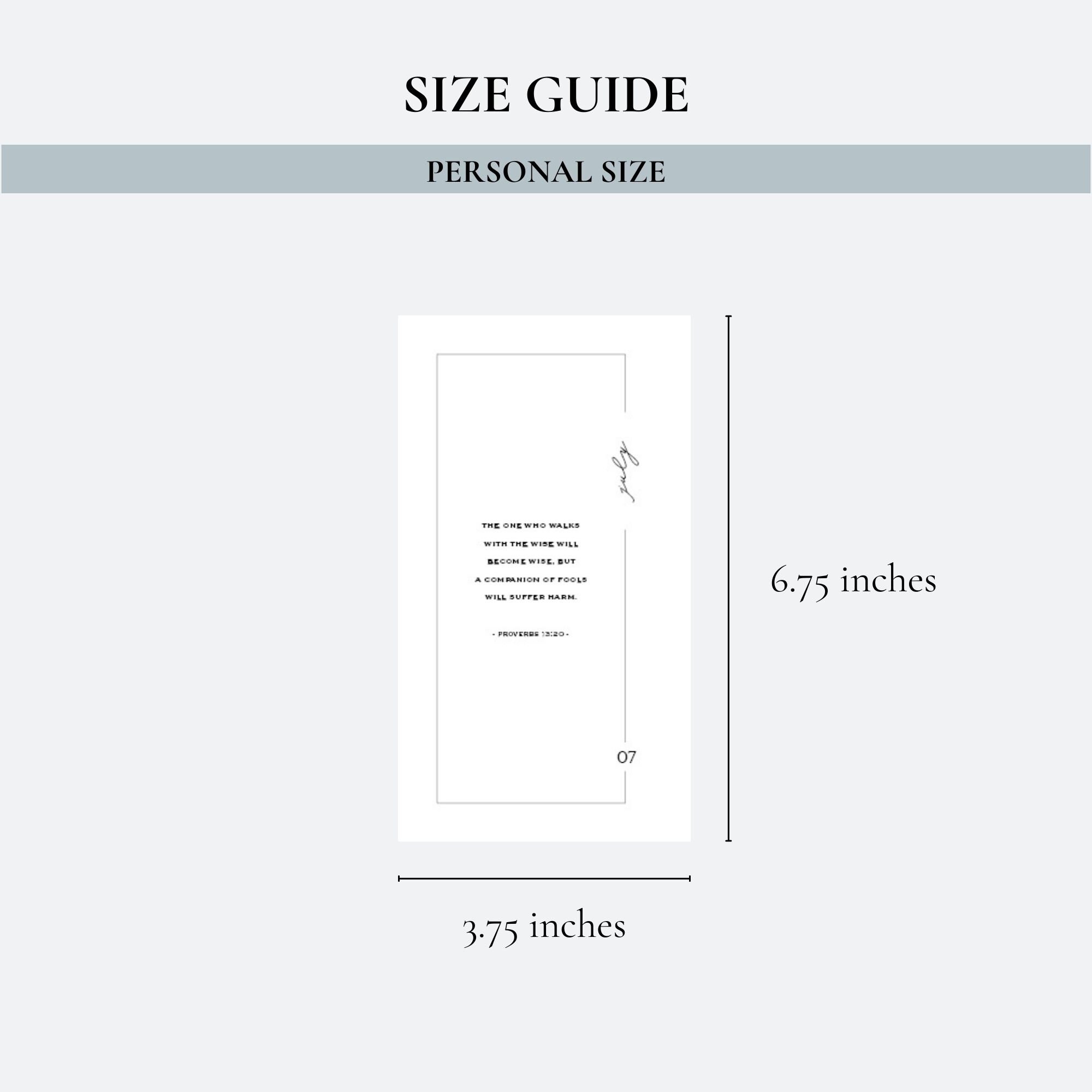 Bible Verse Monthly Dashboards - Personal Size - Etsy