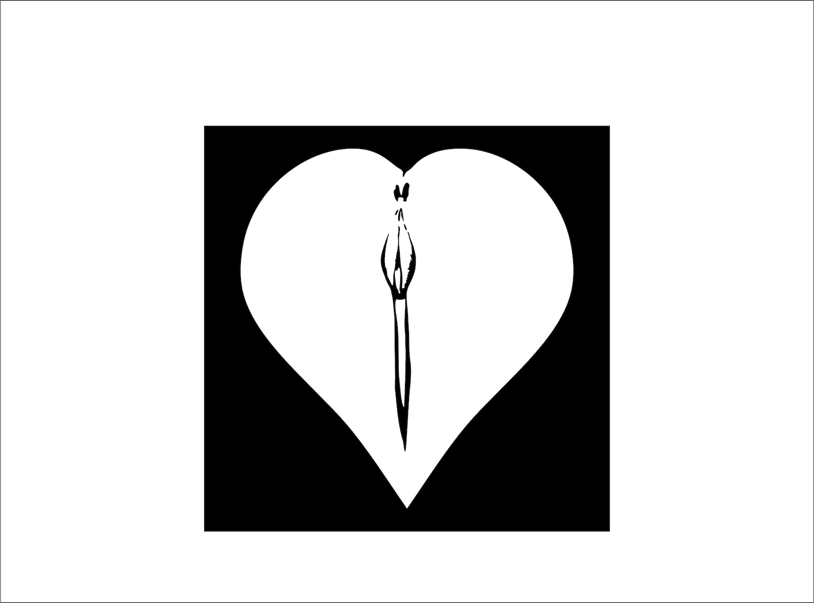 Valentines Vagina Heart Silhouette Svg Dxf Eps Pdf Etsy