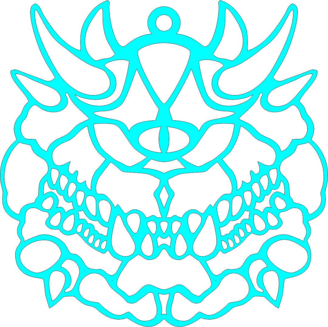 Christmas Tree Ornament Doom Cacodemon Dxf Eps Pdf Svg for Plasma Laser ...