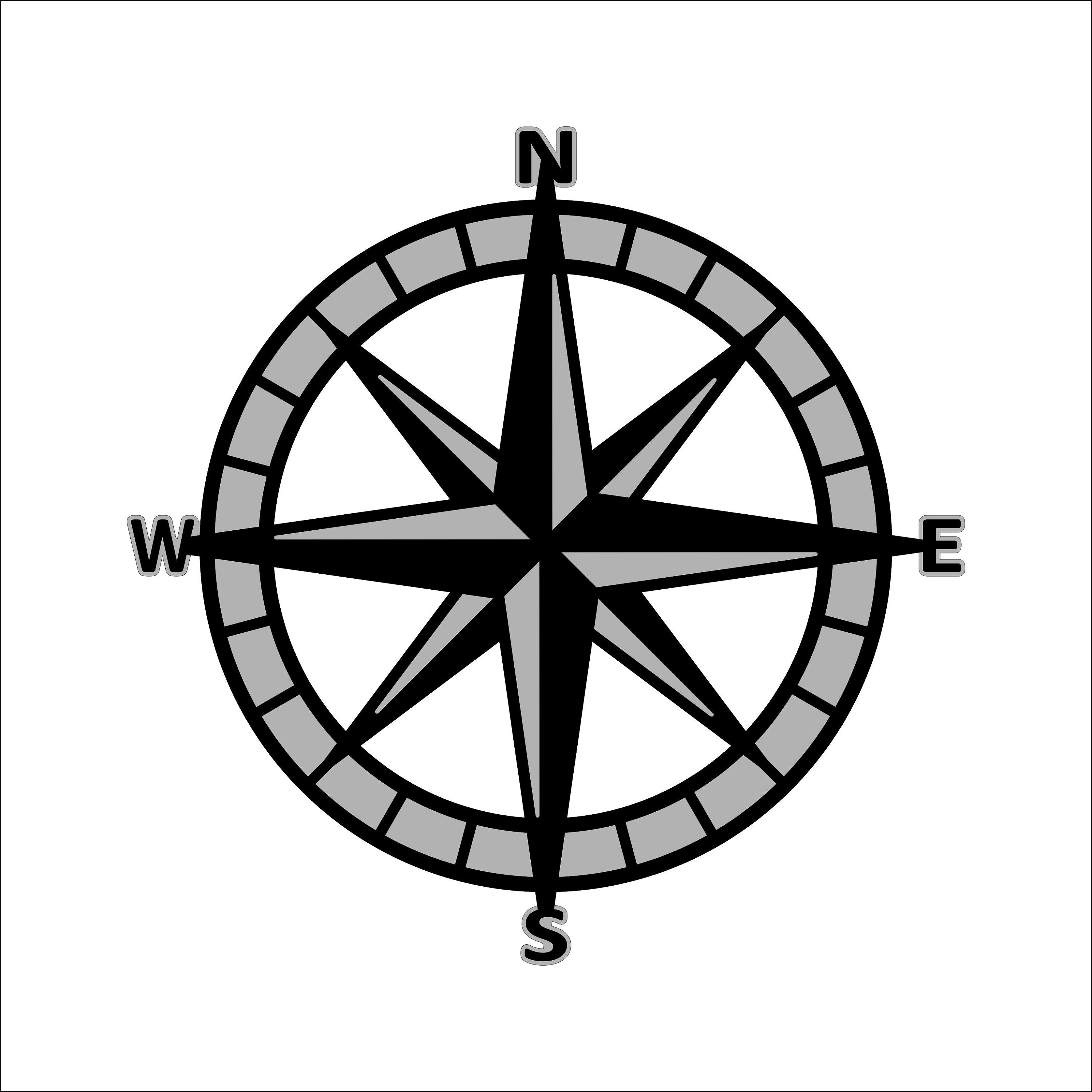 Wind Rose Compas Dxf Eps Pdf Svg for Plasma Laser Plotter Router Cut ...