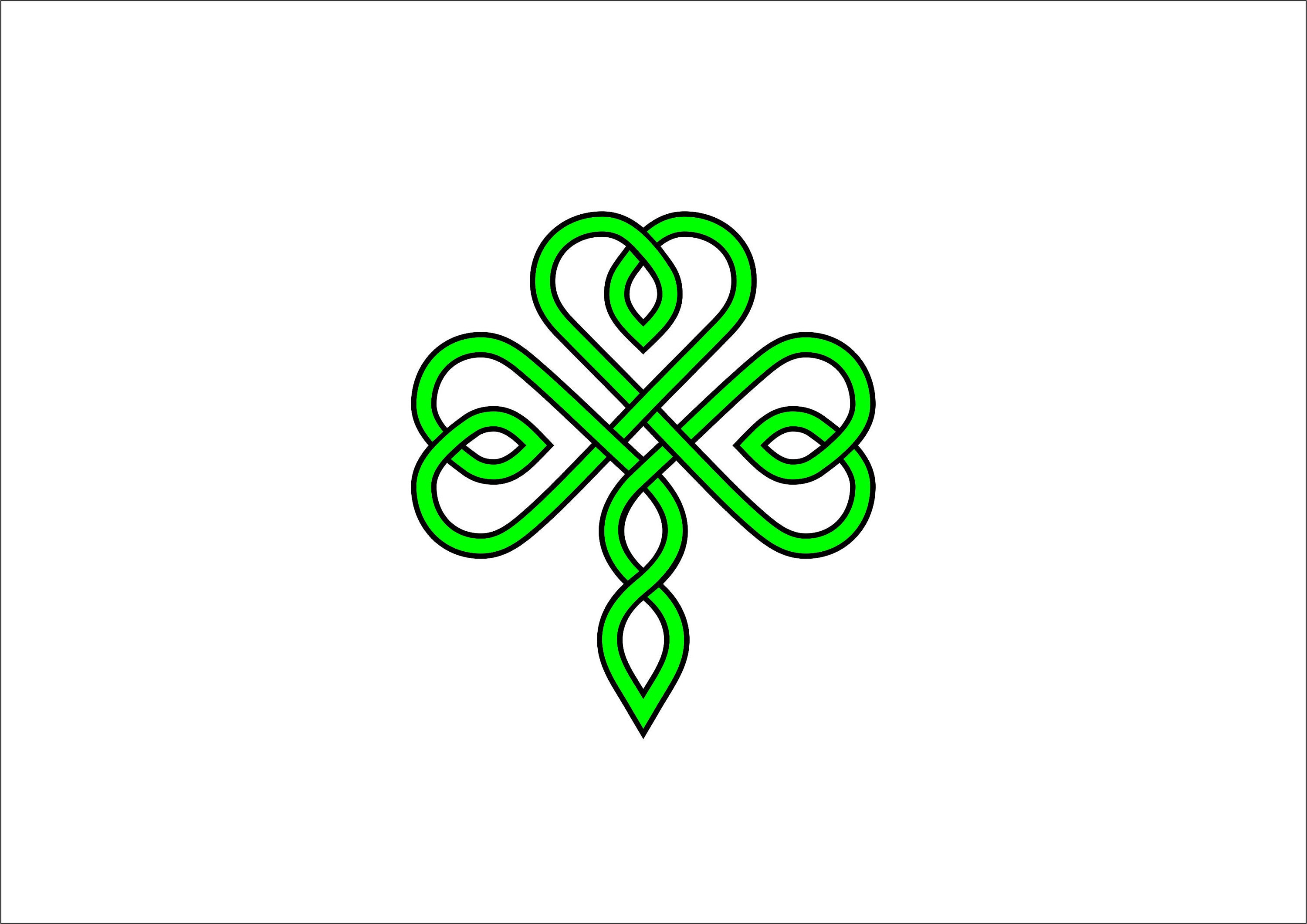 Celtic Shamrock 01 - Silhouette Svg Dxf, Eps, Pdf, Clip Art, Vector Cut ...