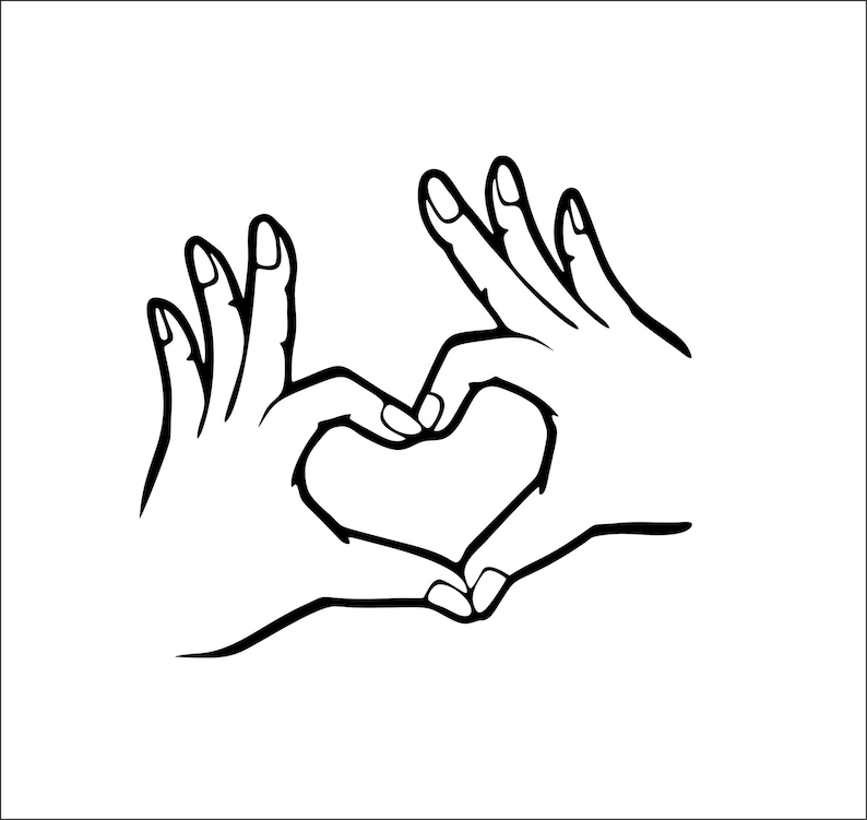 Heart Sign/symbol for Engrave Svg, Dxf, Eps, Pdf - Digital Download - Etsy