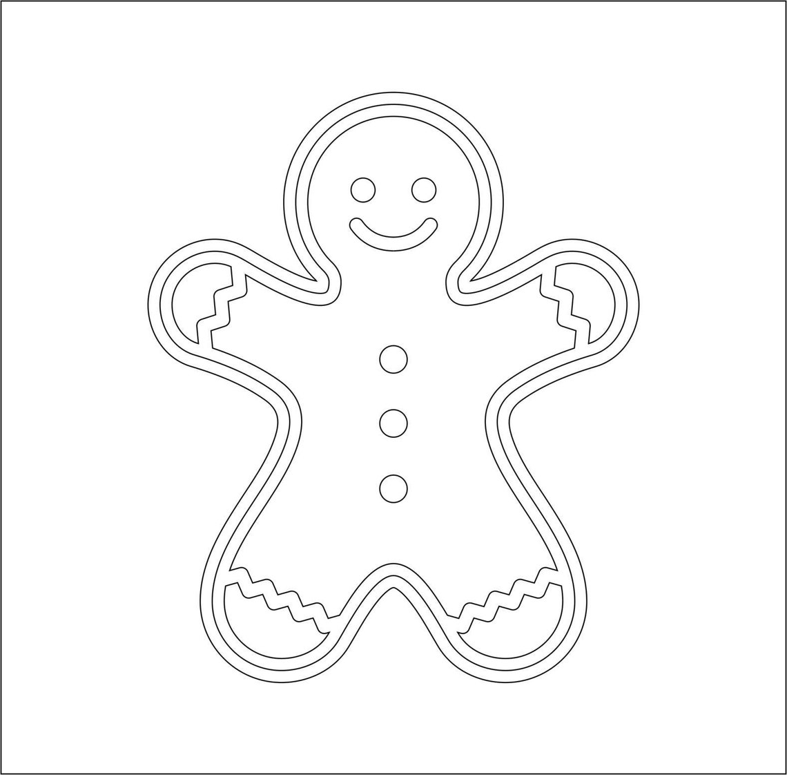Gingerbread Man Dxf Eps Pdf Svg for Plasma Laser Plotter Router Cut ...