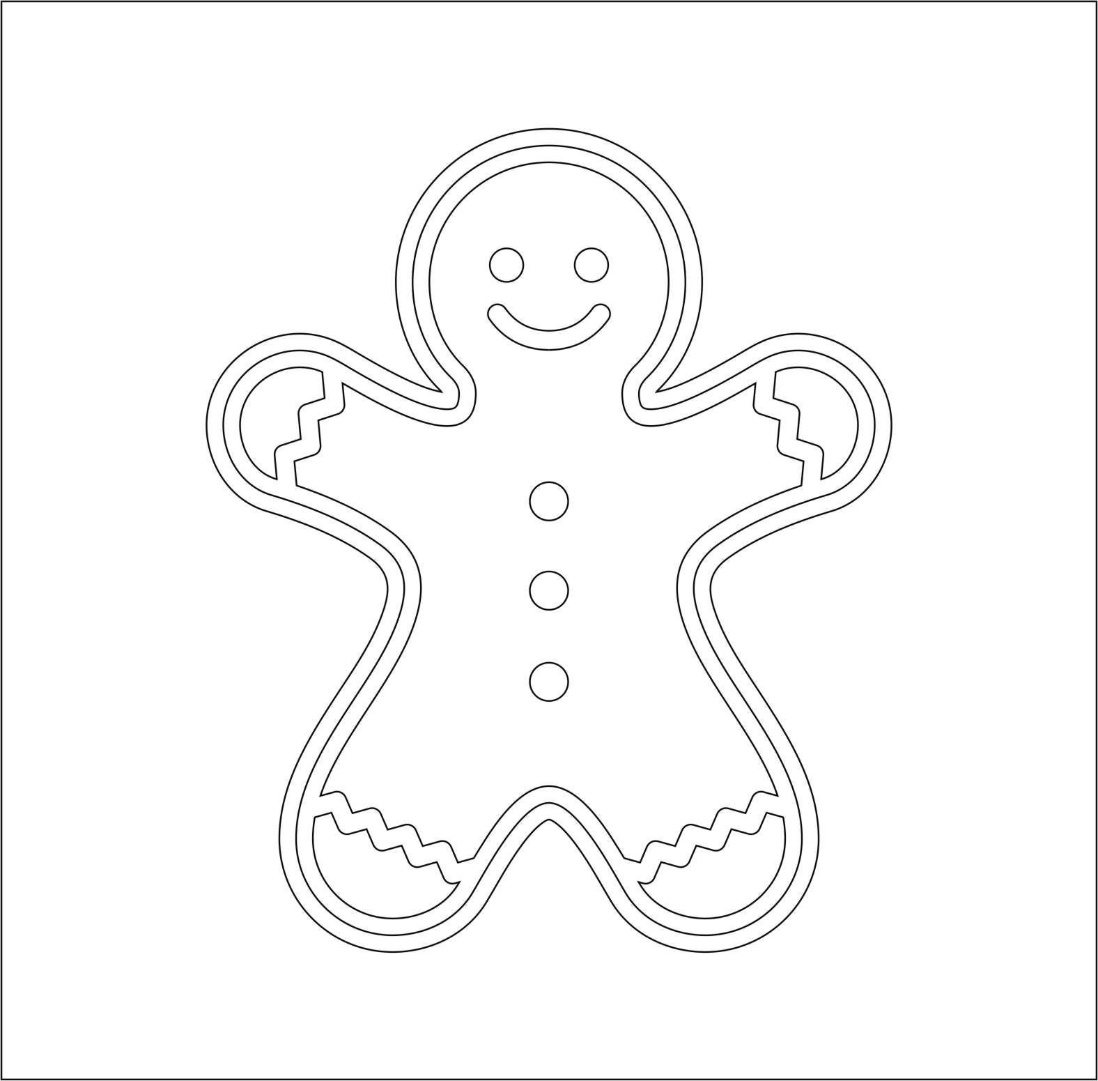 Gingerbread Man Dxf Eps Pdf Svg for Plasma Laser Plotter Router Cut ...