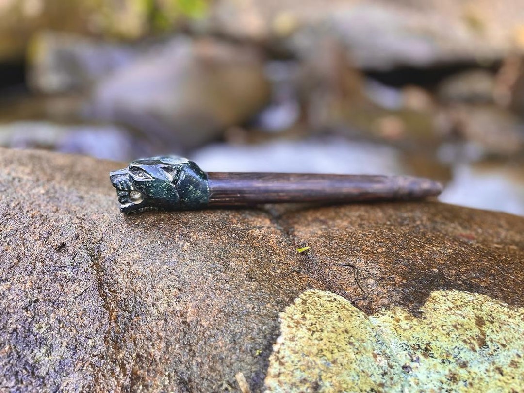 Coconut Fiber and Serpentine Pipe for Tobacco or Mapacho Handmade in ...