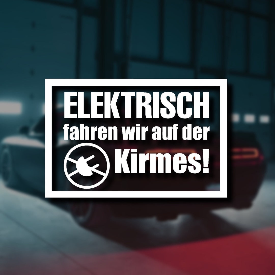 Bumper Sticker We Drive Electrically at the Fair Car Stickers Electric ...