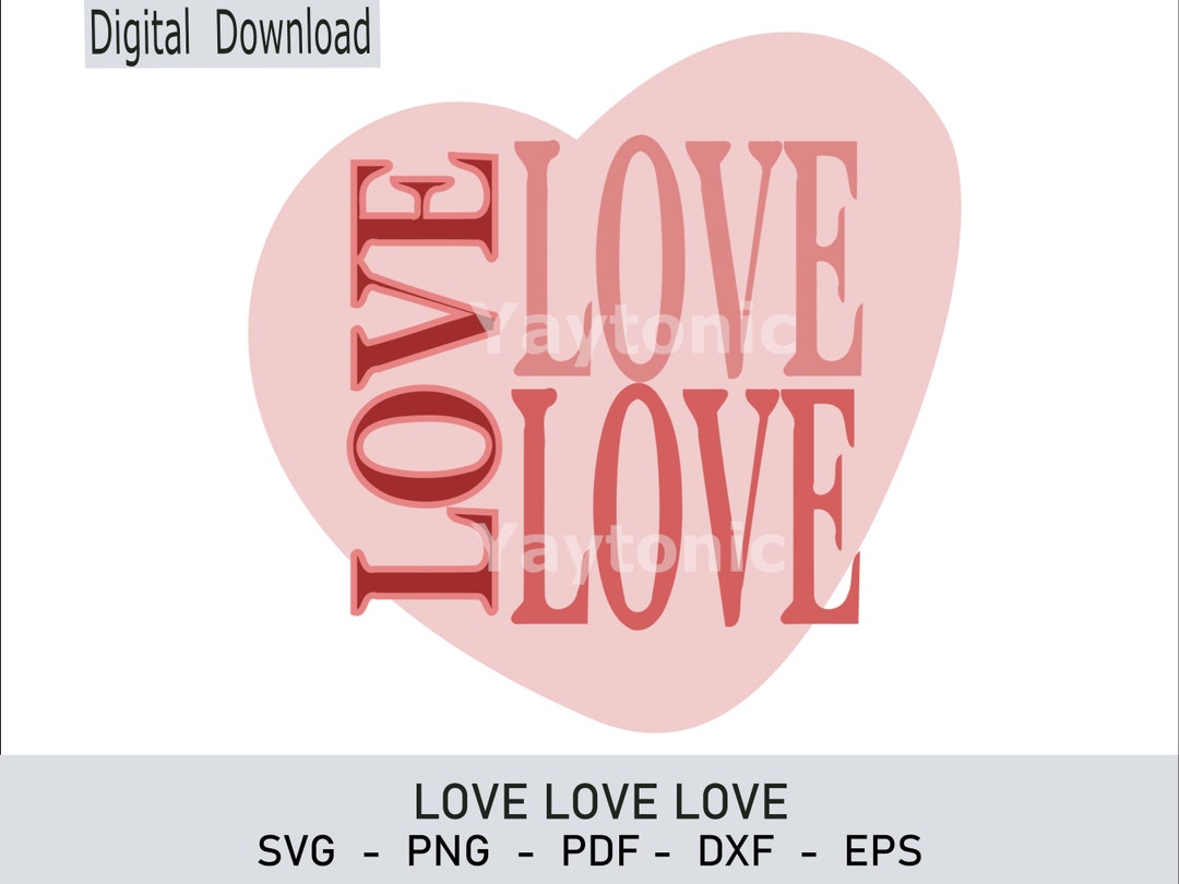 Inspirational Printable Wall Art Emphasizing “LOVE” / Inspiring Wall ...