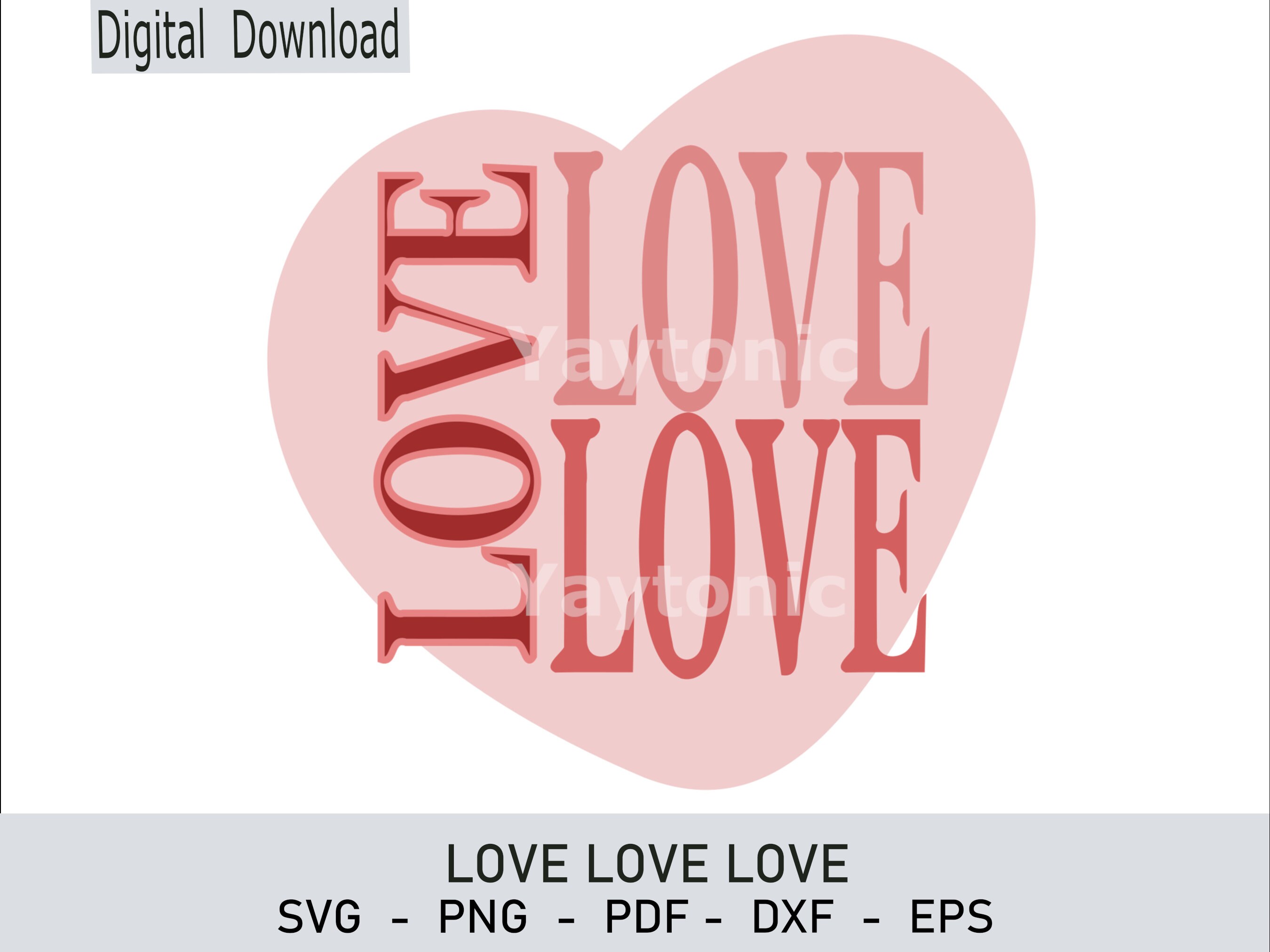 Inspirational Printable Wall Art Emphasizing “LOVE” / Inspiring Wall ...