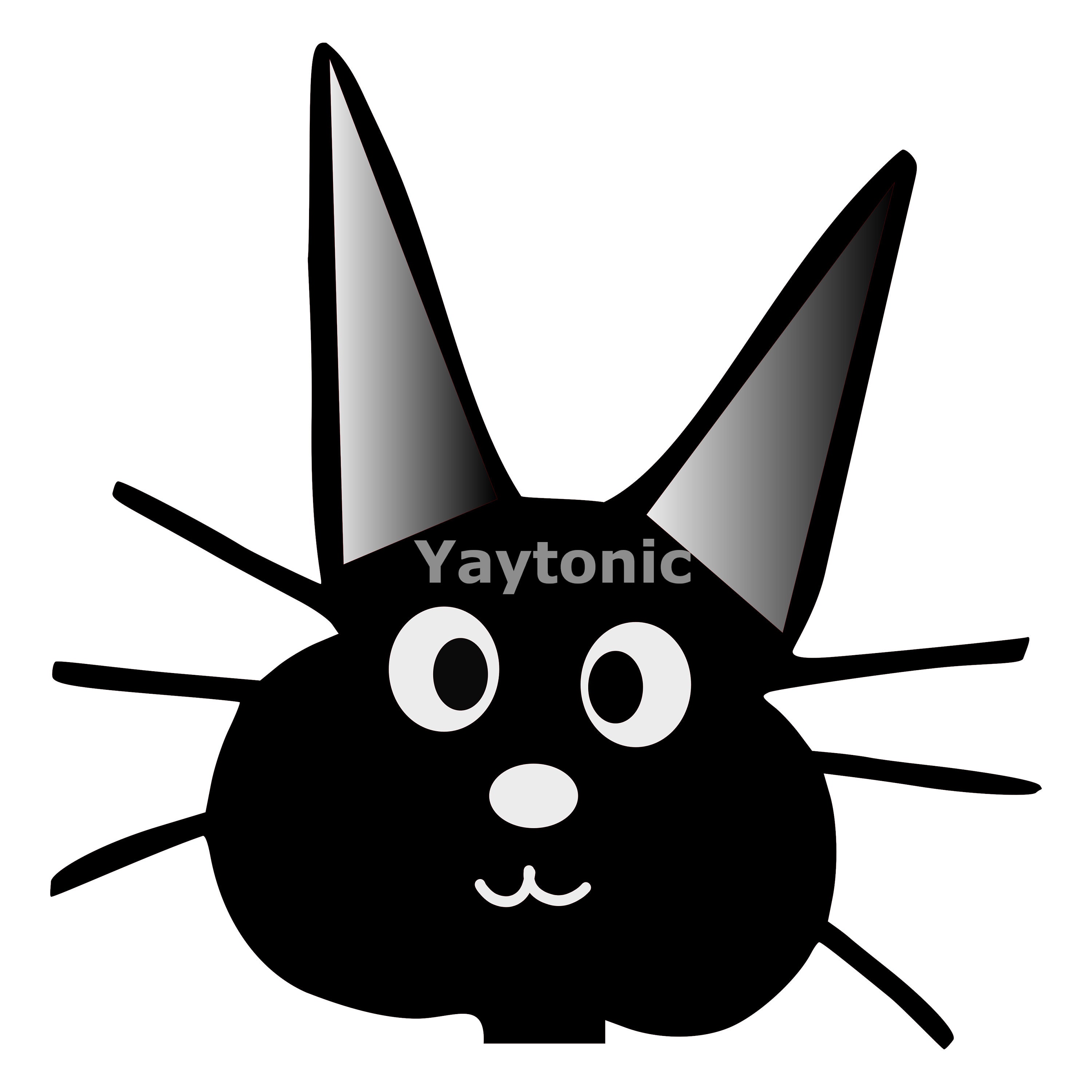 Comical Silly Cat Face SVG. Funny Cat Face in Pink/black - a Silly Cat ...